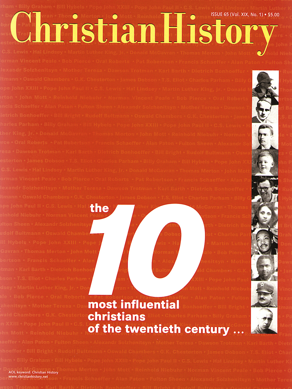 Issue 65 - Ten Influential Christians of the 20th Century - Volume 19 ...