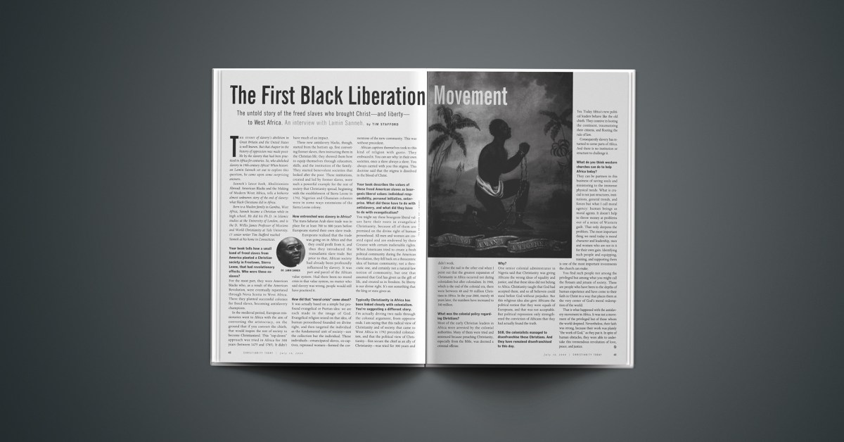 The First Black Liberation Movement - Christianity Today