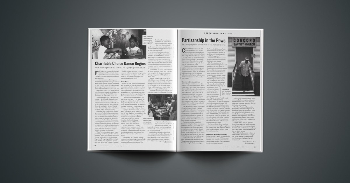 Election 2000: Partisanship in the Pews - Christianity Today