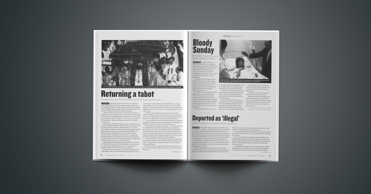 Ethiopia: Returning a Tabot - Christianity Today