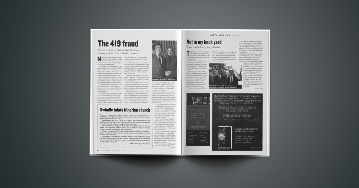 The 419 Fraud - Christianity Today