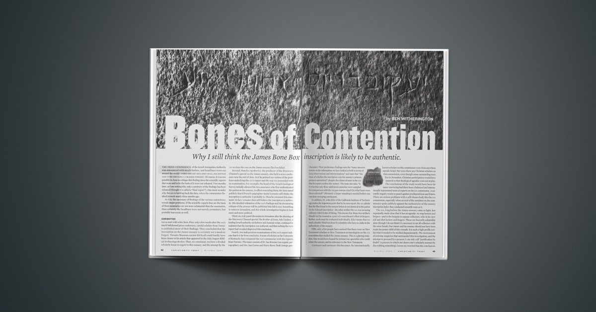 Bones of Contention - Christianity Today