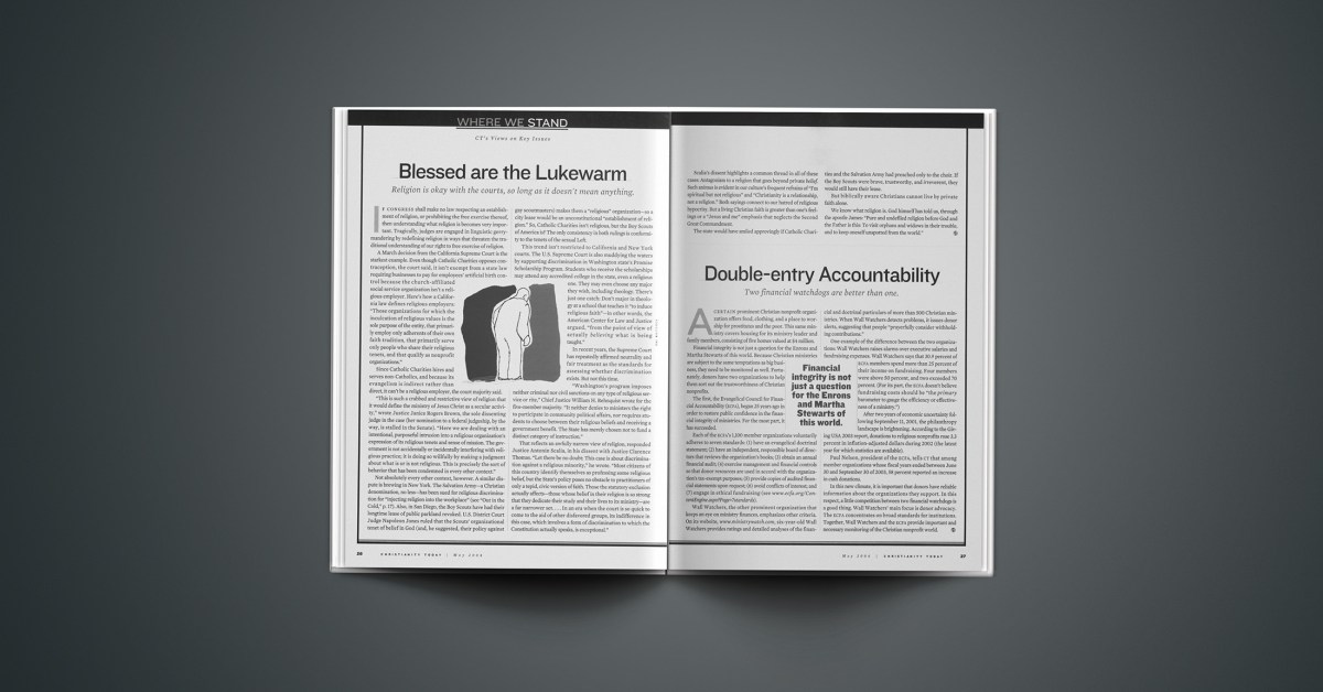 Double-entry Accountability - Christianity Today