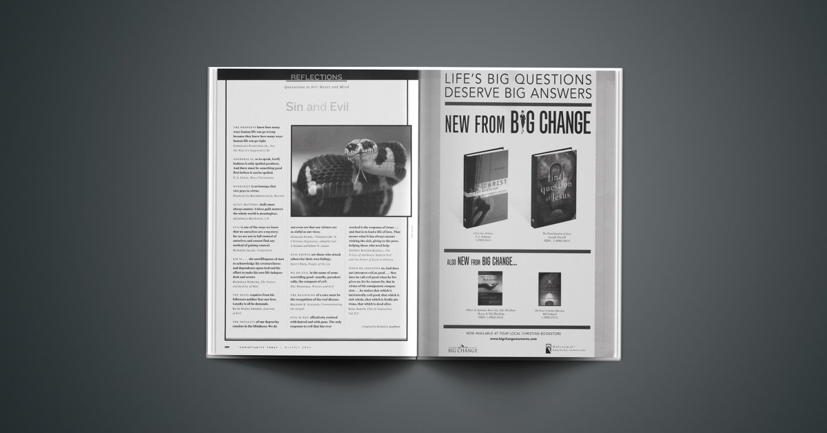 Sin and Evil - Christianity Today