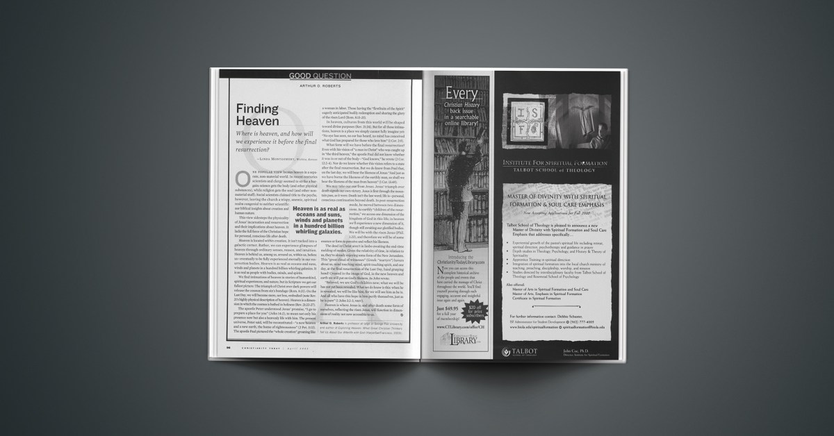 Finding Heaven - Christianity Today