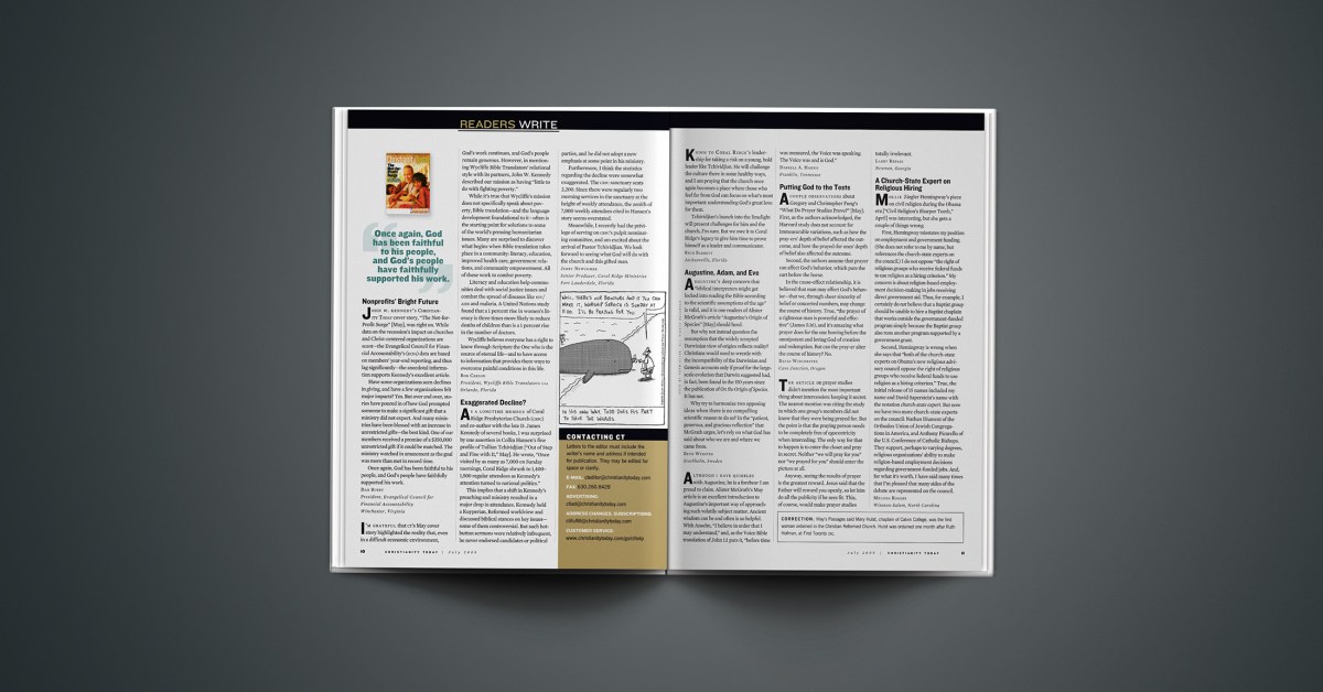 Readers Write - Christianity Today