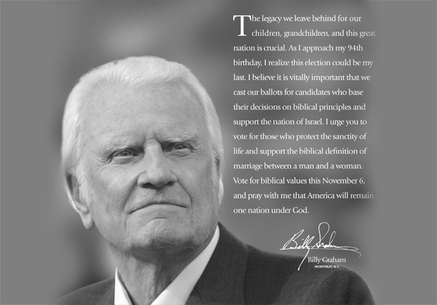 Has Billy Graham Suddenly Turned Political? - Christianity Today